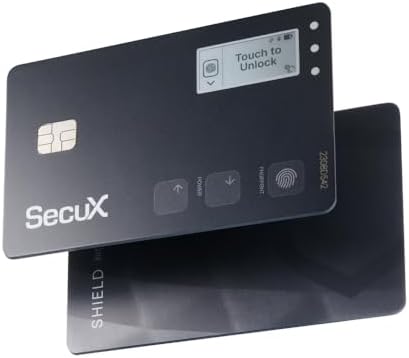 Amazon.com: SecuX Shield Bio Crypto Hardware Wallet - Secure Biometric ...