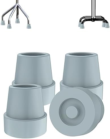 Amazon.com: supregear Replacement Quad Cane Tips (4 Pack) - 1/2 Inch ...