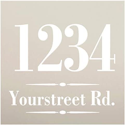 Ivana's Personalized Classic Address Stencil | Craft & Paint Custom ...