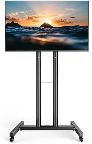 Amazon.com: Mobile TV Cart - FORGING MOUNT Rolling TV Stand with ...