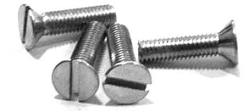 2-56 x 3/16" Machine Screws/Slotted/Flat Head / 18-8 Stainless Steel ...