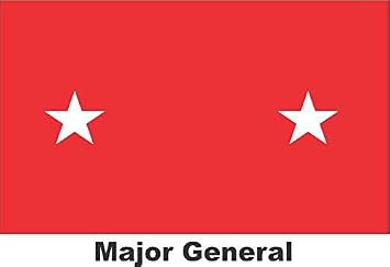 Amazon.com : Major General Officers Flags - US Army 2-Star 3'x5 ...