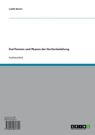 Dorfformen und Phasen der Dorfentwicklung (German Edition) eBook ...