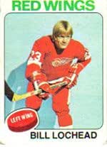 1975 Topps Regular (Hockey) Card# 103 Billy Lochead of the Detroit Red ...