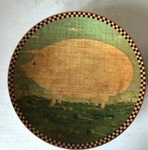 Amazon.com: Warren c1994 - Lenox Pig Plate from Warren Kimble Barnyard ...
