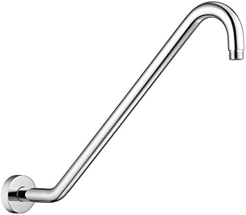 Shower Head Extension Arm with Flange，17 Inch Uvish Stainless Steel S ...