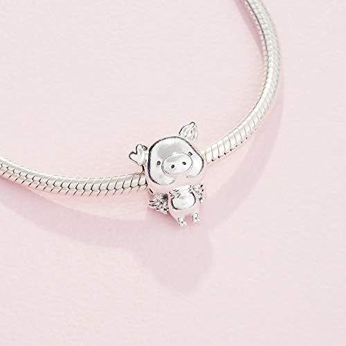 Pandora Pig with wings sterling silver charm : Amazon.de: Fashion