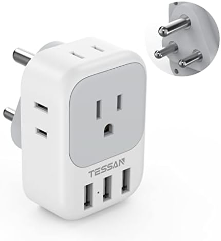 TESSAN Italy Travel Plug Adapter, US to Italian Power Adapter with 4 ...