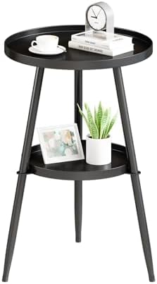 Amazon.com: Glitzhome Farmhouse Metal End Table,Folding Galvanized Side ...