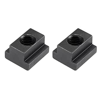 uxcell M14 Thread T Slot Nuts, Alloy Steel Black Oxide Finish Grade 8.8 ...