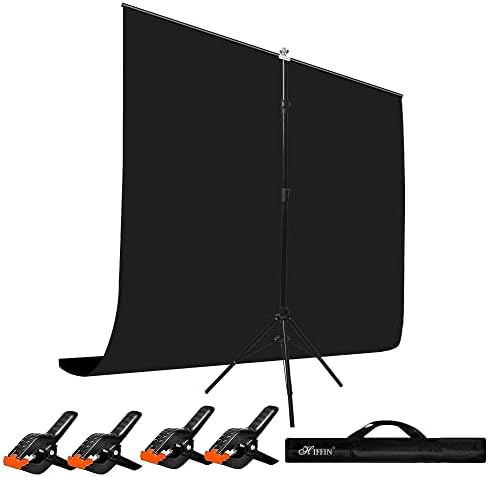 HIFFIN® Green Screen Backdrop 6x10 ft with Stand - 6x9FT Photography ...
