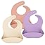 Amazon.com: Cuddle Campus Set of 3 Silicone Bibs for Babies & Toddlers ...