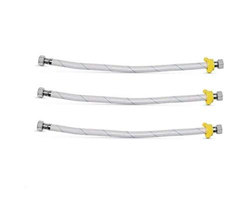 UE Flexible HOT and Cold PVC Plastic Connection Pipe (18-inch, White ...