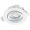 Illux TL-2901.B30 - Lámpara LED de empotrar, dirigible, luz cálida, 3000K, 5W, color blanco, 350 ...