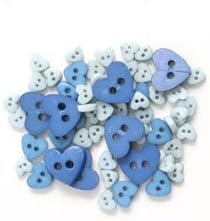 Trimits Mini Hearts Button Pack - Blue, 4mm to 10mm : Amazon.co.uk ...
