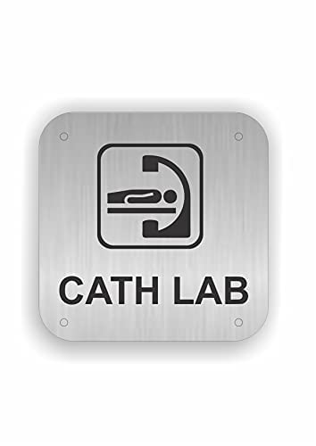 Carving Trends Metal Brushed Self Adhesive Cath LAB Signage Board for ...