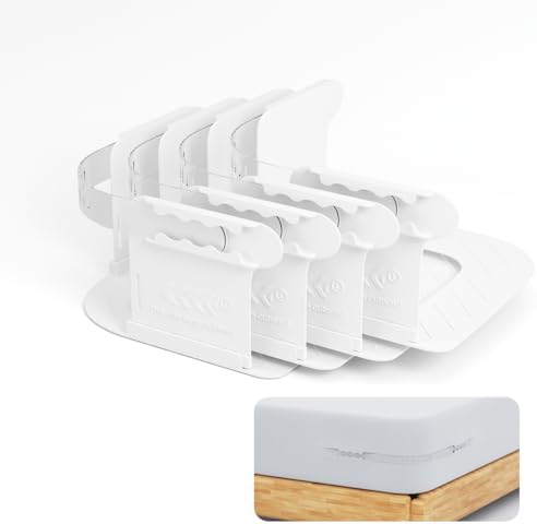 Amazon.com: Haldane Bed Sheet Holders with Lock, Bed Sheet Straps Keep ...