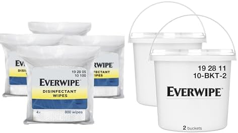 Amazon.com: Tork Everwipe Disinfectant Wipe Jumbo Rolls White, Cleans ...