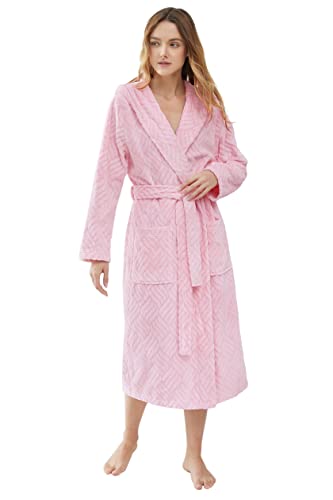 Snapklik.com : Amorbella Winter Fleece Hooded Robes For Women Long ...