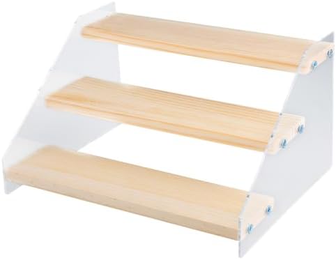 Vanyibro Wooden Acrylic Display Stand,Display Stand Risers Shelf ,3 ...