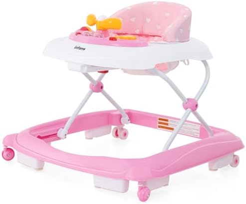 Amazon.com : INFANS Foldable Baby Walker, 3 in 1 Toddler Walker Leaning ...