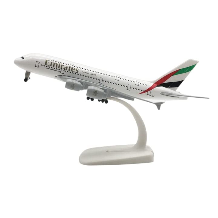 Buy 20cm Emirates A380 Model Emirates Plane Model Plane with wheels ...