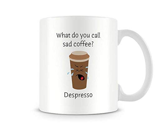 Buy ABCI What Do You Call A Sad Coffe? - Printed Funny Mug - Great Gift ...