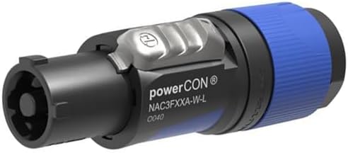 Amazon.com: NEUTRIK NAC3FXXA-W-L 20A POWERCON (Blue) Power in Locking ...