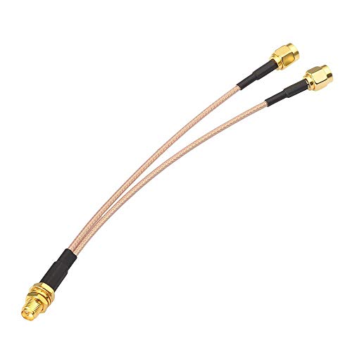 RF SIGNAL SMA Splitter Cable RP-SMA Female to Dual SMA Male V Type SMA ...