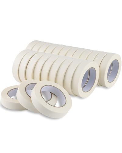 Lichamp Masking Tape 1 inch, 24 Pack General Purpose Masking Tape Bulk ...