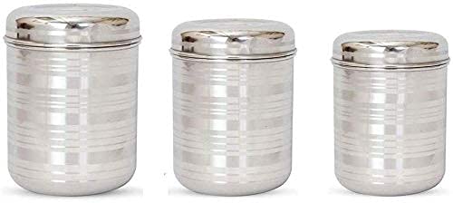 Buy SHIVHOMEWORLD Stainless Steel Deep Storage Dabba Dibba Container ...