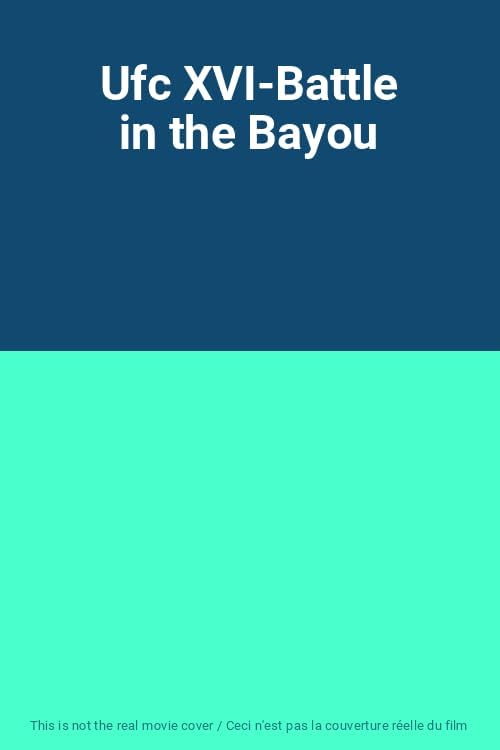 Amazon.co.jp: Ufc XVI-Battle in the Bayou [VHS] : Ultimate Fighting ...