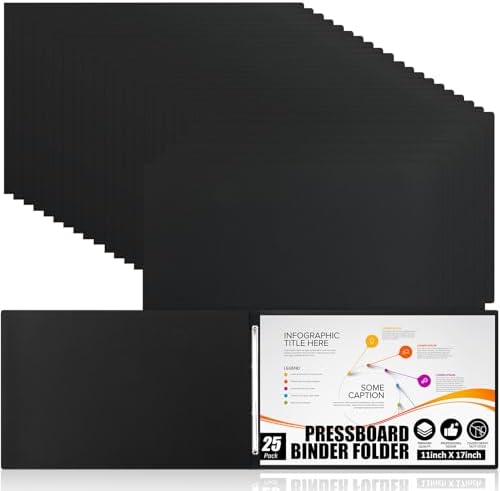 Amazon.com : Resurhang 25 Pcs 11x17 Inch Pressboard Report Cover, 3" Capacity Presentation ...