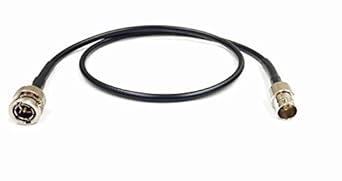 6 Inch BNC Male to BNC Female 3G HD-SDI Mini RG59 Extension 75 Ohm Cable Black by Custom Cable ...