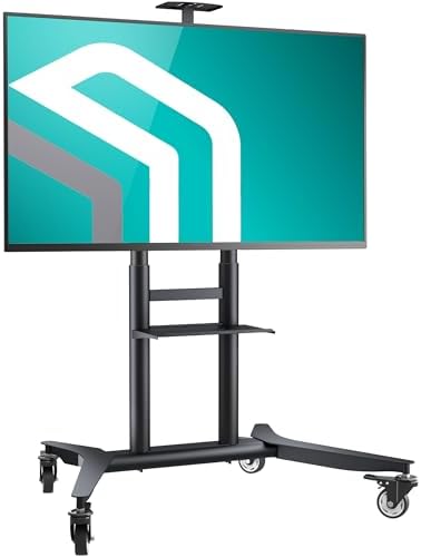 Amazon.com: ONKRON Mobile TV Stand for 50-90 Inch TVs up to 198.4 lbs ...