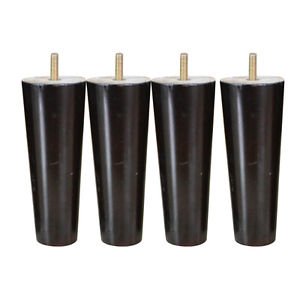 4Pcs Solid Wood Taper Sofa Legs Retro Chair Furniture Feet 6'' High ...