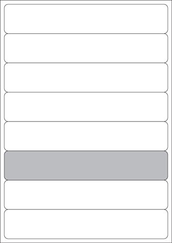 NPLABEL Plain White A4 Labels/Sticker, 197X34 mm, 25 Sticker Per Packet ...