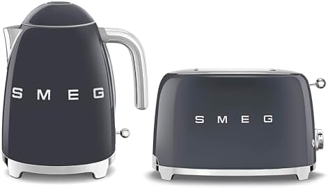 Smeg 50’s Style Retro Range Breakfast Set, 1.7L 3000W Kettle and Multi ...