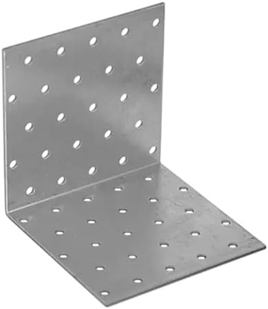 100mm x 100mm x 100mm Galvanised Perforated Angle Plate Bracket ...