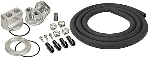 Amazon.com: Derale 15716 Engine Oil Filter Relocation Kit,Silver ...