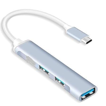 ABSTXUOR A-1 USB Extension Type c for Laptop Type C to 3 Port USB Type ...