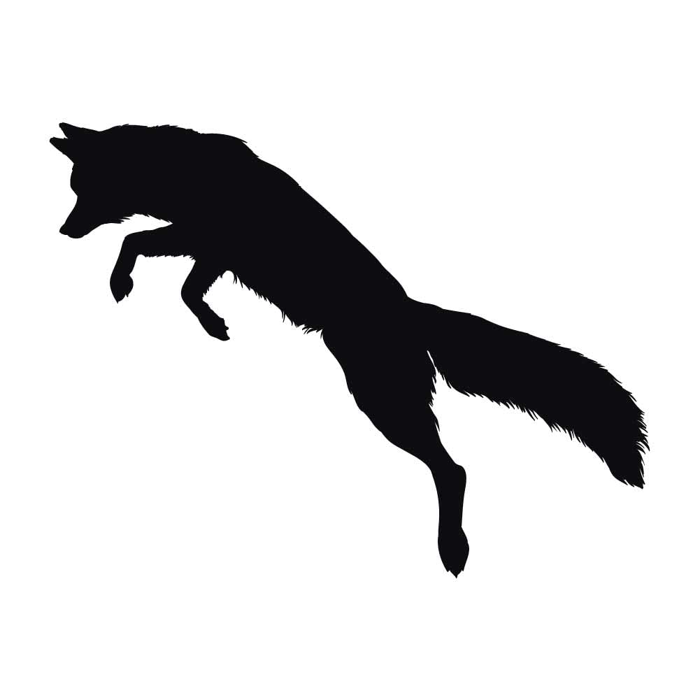 Jumping Fox Silhouette