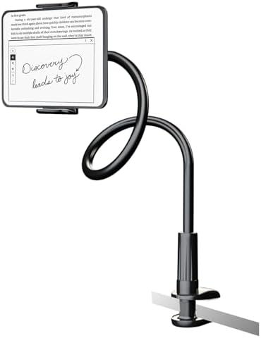 Amazon.com: PlsHugek Gooseneck Kindle Tablet Holder Stand Adjustable ...