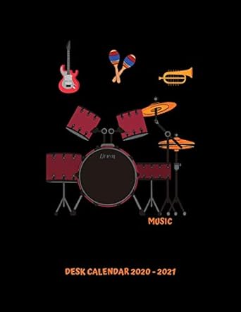 Buy Music Desk Calendar 2020 - 2021: A Music-Themed Monthly Planner For ...