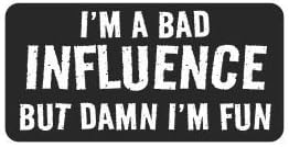 Amazon.com: A.G.Holmes 3pcs Bad Influence Hard Hat Sticker/Decal/Label ...