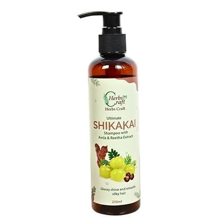 Buy Herbs Craft Ayurvedic Shikakai Shampoo For Hair To Silky,Shiny,And ...
