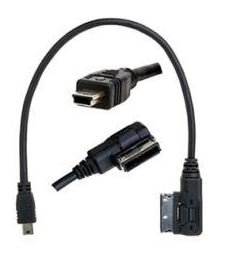 Audi Music Interface AMI MDI MMI to Mini USB Mp3 Harddisk Adapter Cable ...