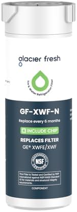 GLACIER FRESH Water Filter Compatible with XWFE (Built-in CHIP ...