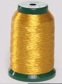 Amazon.com: Metallic Gold Kingstar 1000 Meter Thread - 40 Weight - Gold ...