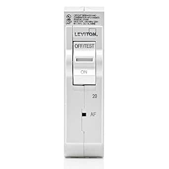 Amazon.com: Leviton LB120-AF 20A 1-Pole AFCI disyuntor de rama de 1 ...